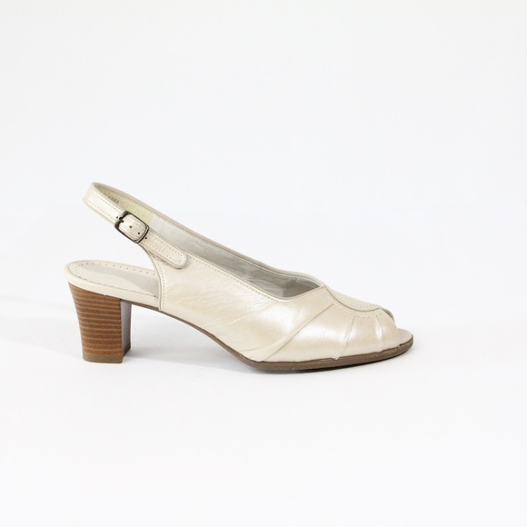 Ara | Shoes | Jenny By Ara Women Pump Slingback Heels New Leather Shoes ...